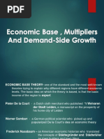 Economic Base Theory | PDF | Multiplier (Economics) | Employment