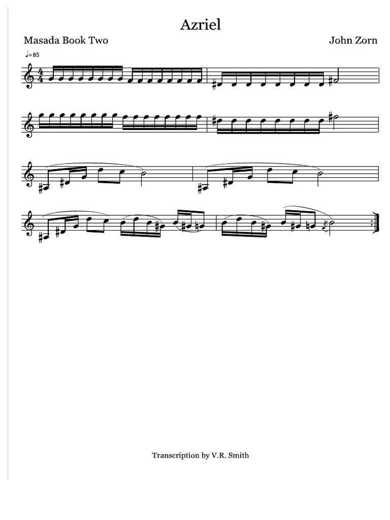 Azriel Book Two John Zorn PDF | PDF