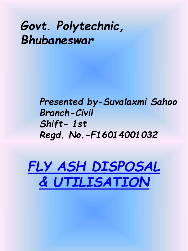 Fly Ash Utilization 1 | PDF | Fly Ash | Cement