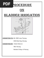 Bladder Washout SOP for Clinicians | PDF | Catheter | Clinical Medicine