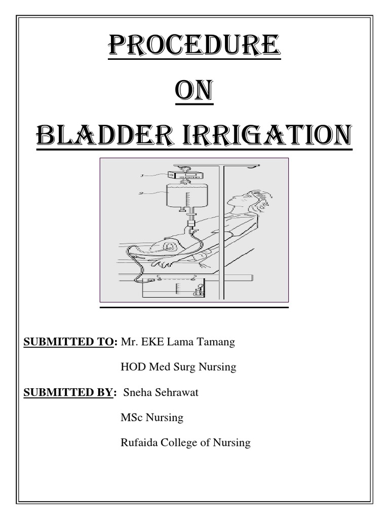 Continuous Bladder Irrigation Tubing