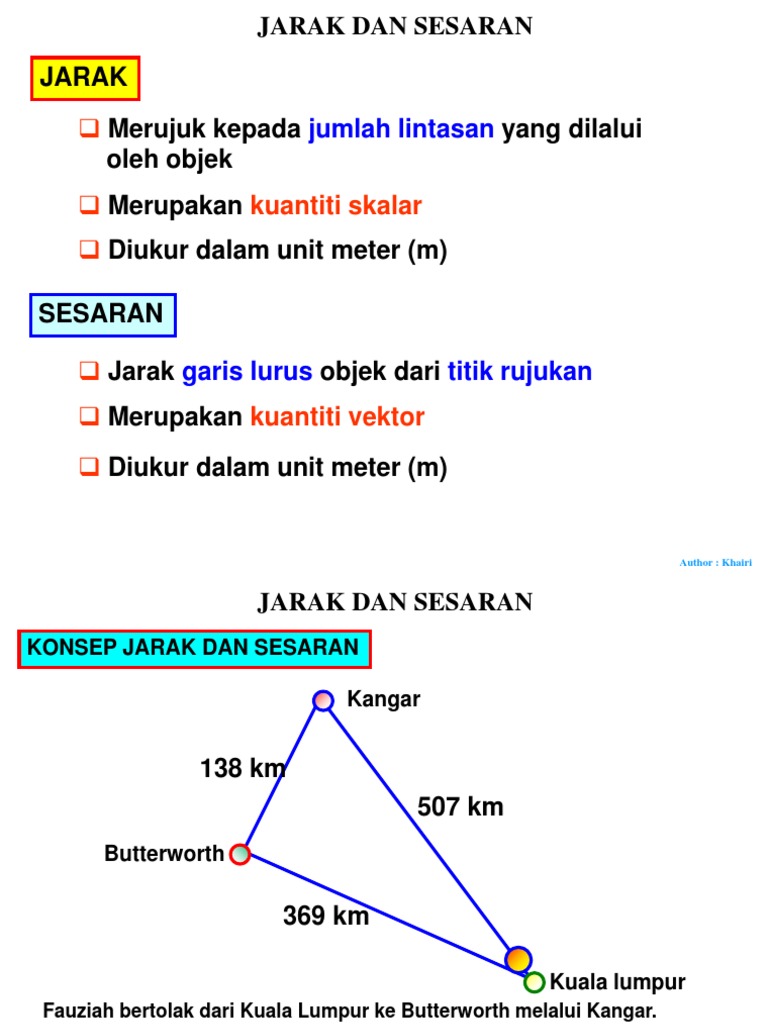 2.jarak Dan Sesaran | PDF