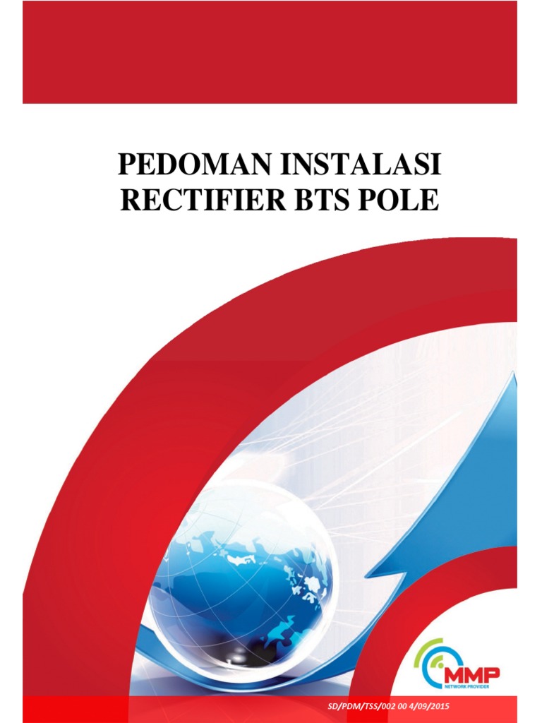MANUAL Instalasi Rectifier System BTS Pole | PDF