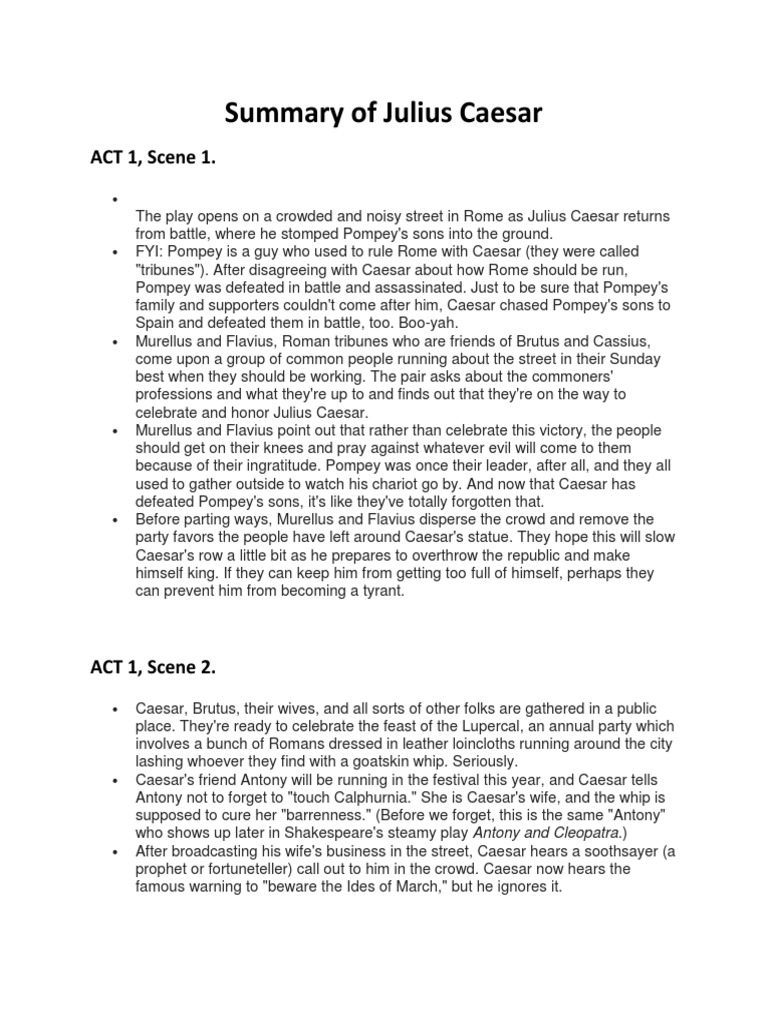 Sparknotes Julius Caesar Book