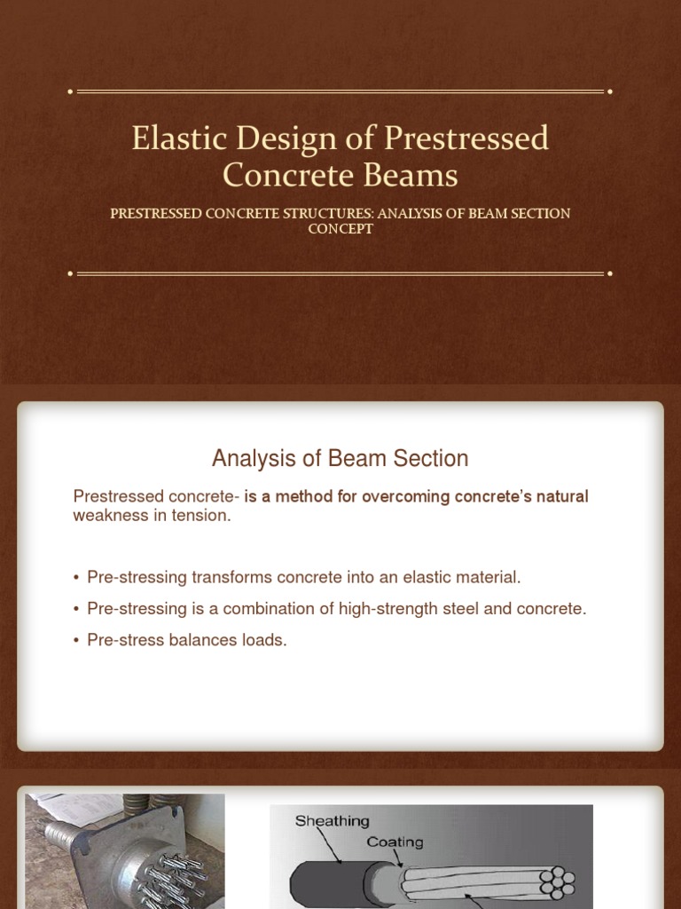 Elastic Design of Prestressed Concrete Beams | PDF | Beam (Structure ...