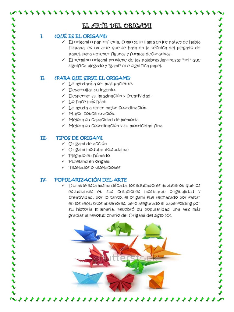El Arte Del Origami | PDF | Arte