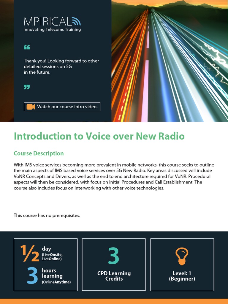 Intro to Voice over 5G New Radio | PDF | Ip Multimedia Subsystem | Networks