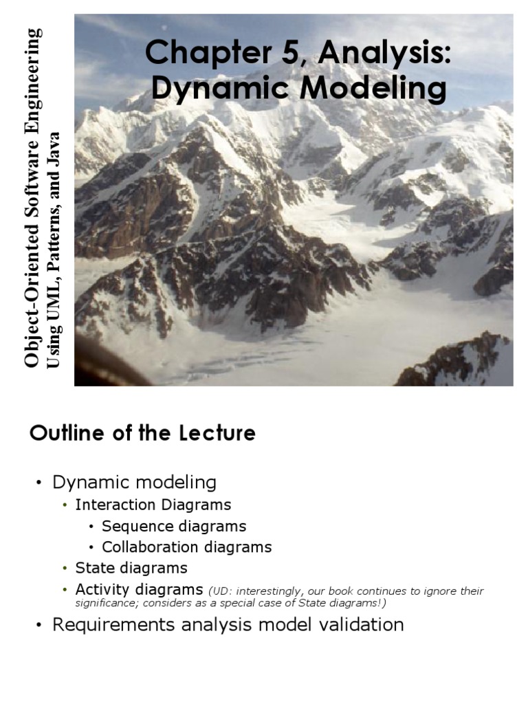 Chapter 5, Analysis: Dynamic Modeling | PDF | Unified Modeling Language | Class (Computer ...