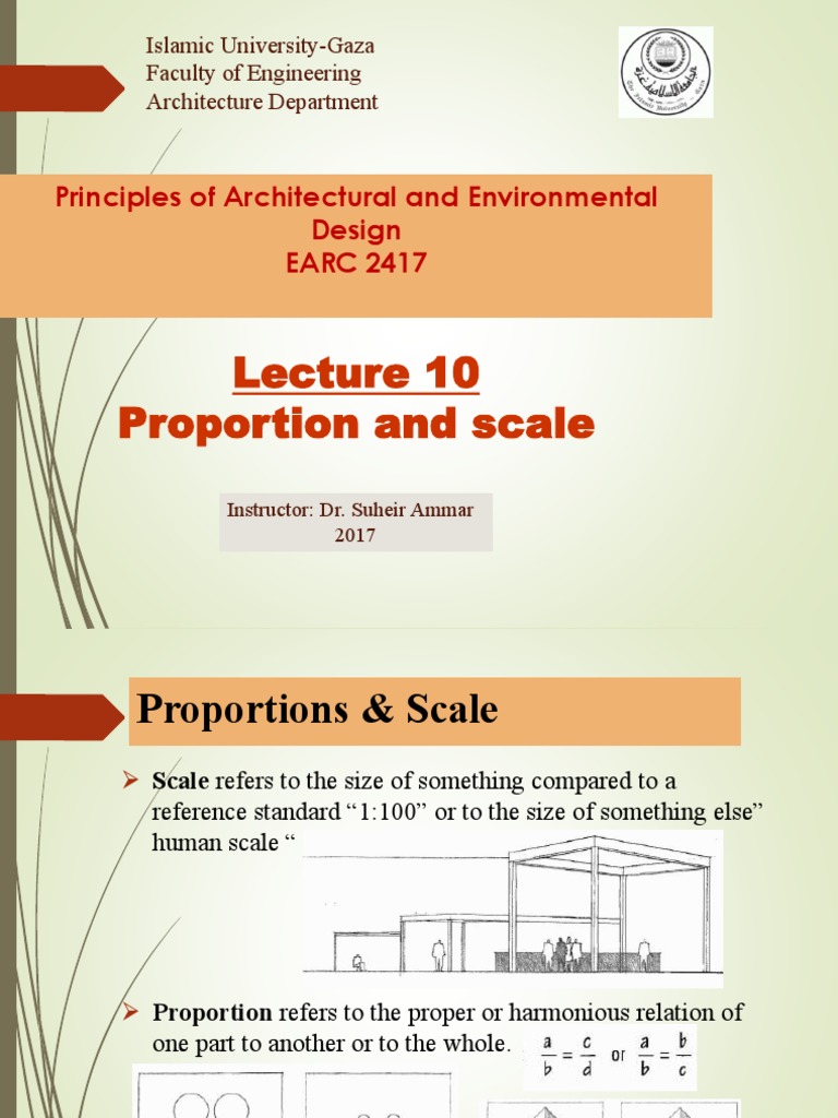 Proportion and Scale in Architectural Design | PDF | Teaching ...