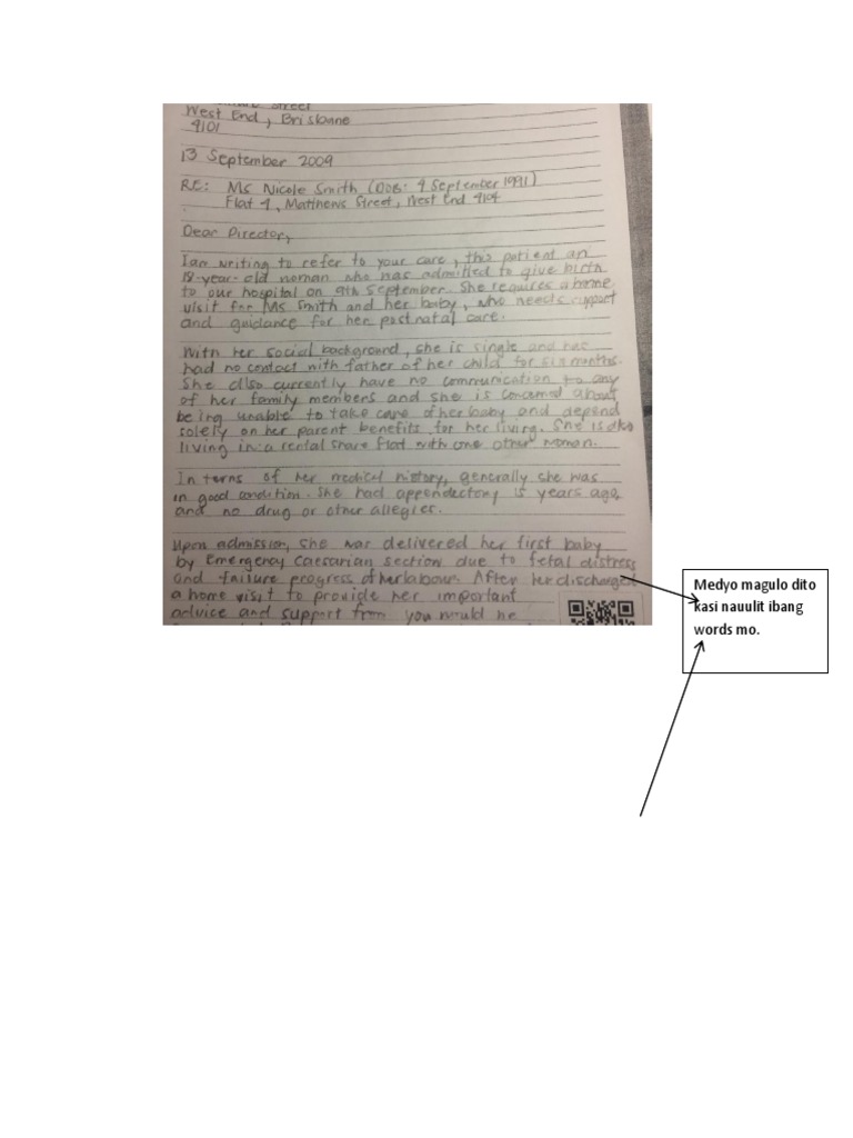 Nicole Smith (Case Note) | PDF | Human Development | Life Skills