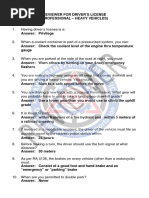 LTO Exam Reviewer: 100 Questions Guide | PDF | Traffic | Intersection ...