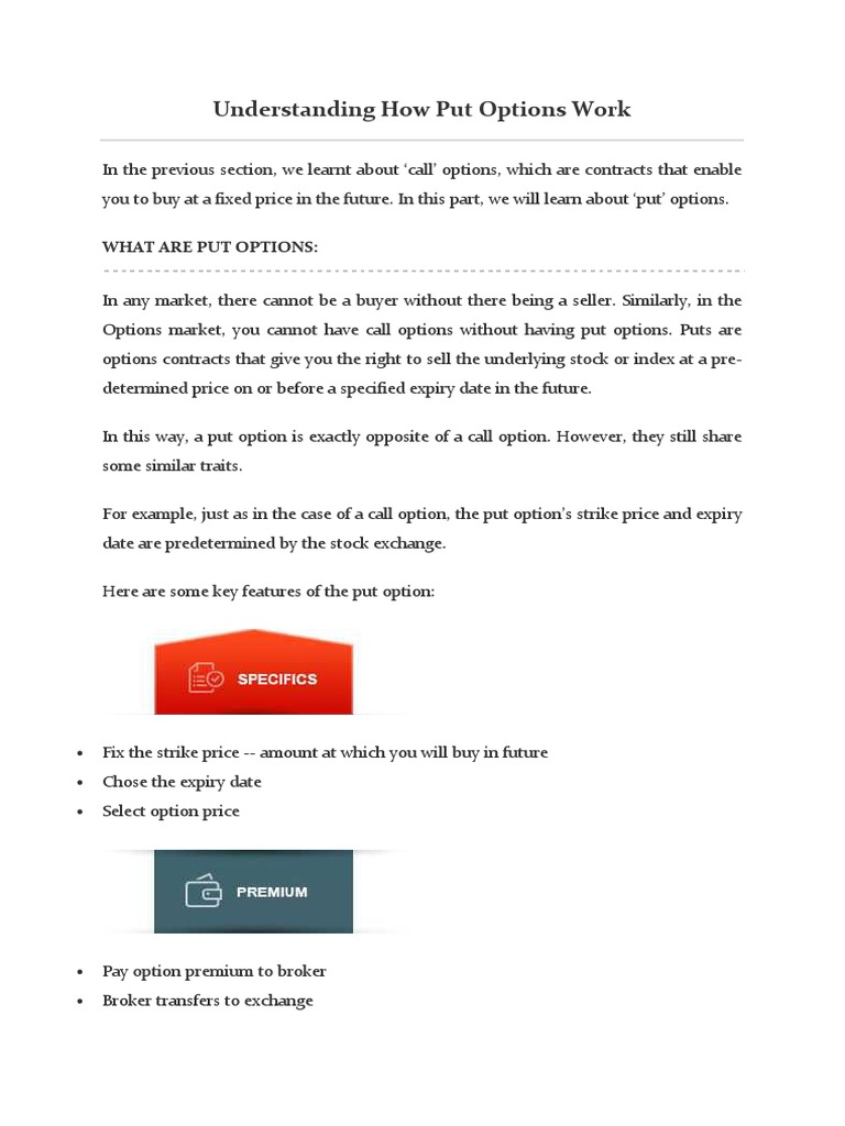 Understanding How Put Options Work | PDF | Put Option | Margin (Finance)