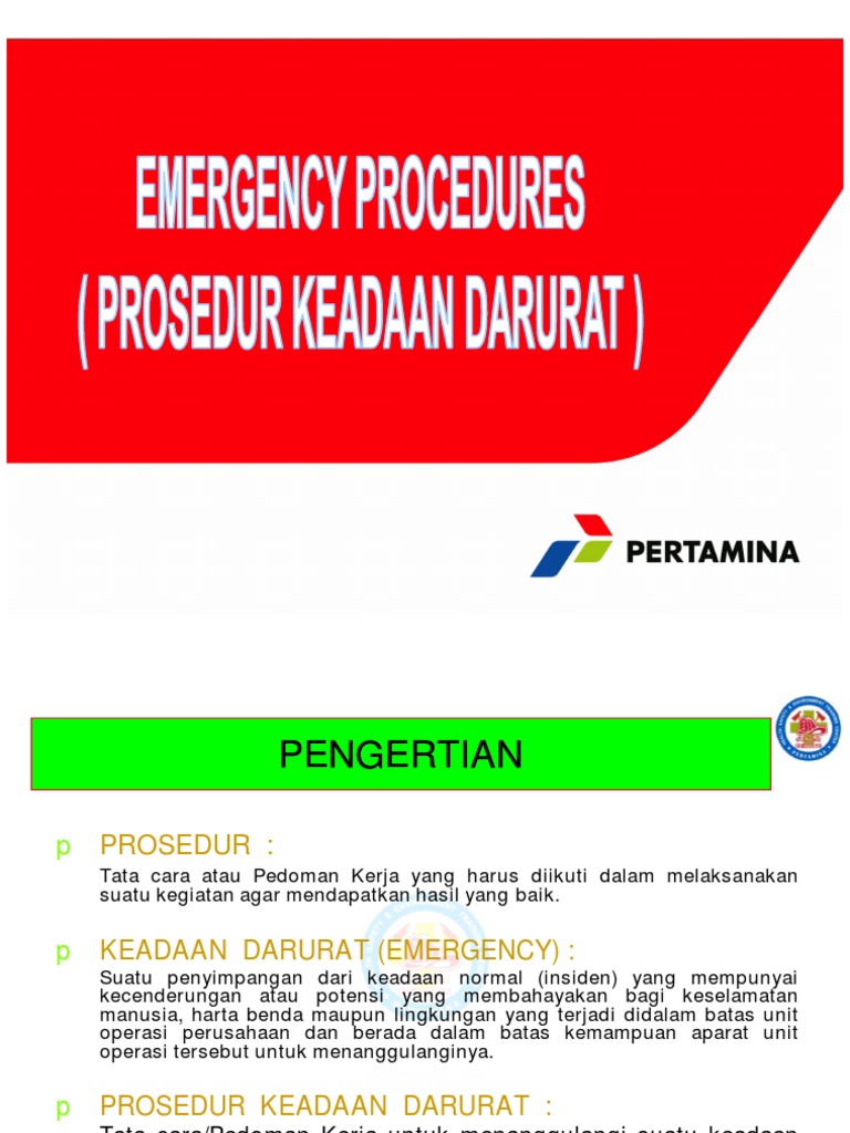 15 Emergency Procedure (Prosedur Keadaan Darurat) PDF | PDF
