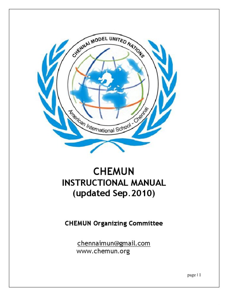Chemun Manual | PDF | Humanitarian Aid | United Nations