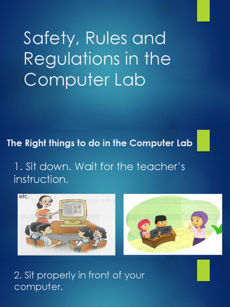 00-Safety, Rules and Regulations in The Computer | PDF
