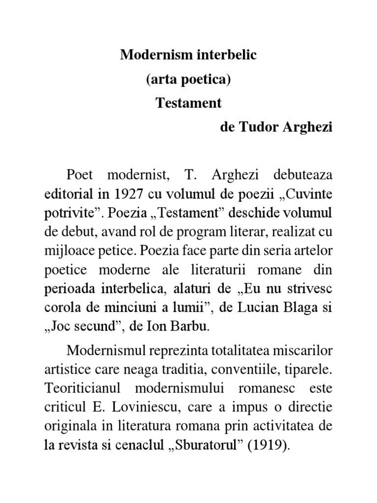 Modernism Interbelic | PDF