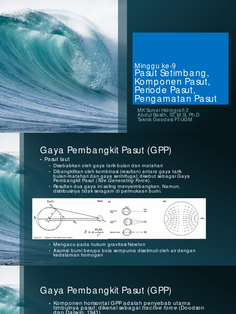 2018 Minggu Ke-9 Komponen Pasut Periode Pasut Pengamatan Pasut - Mhs | PDF