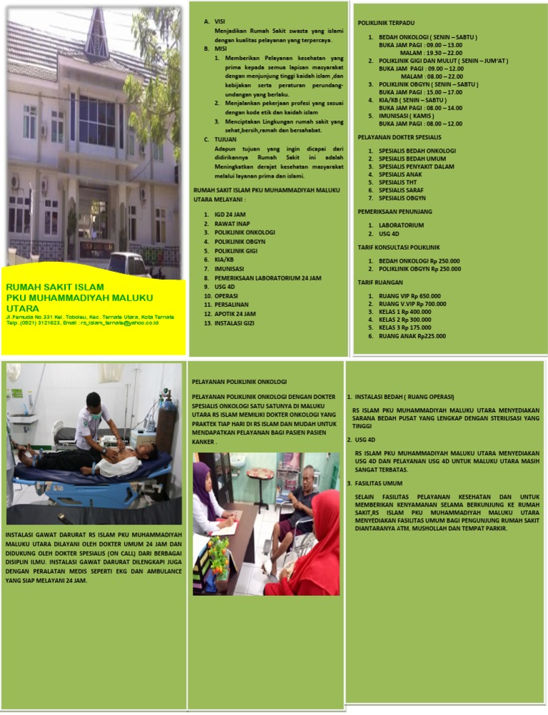 Leaflet Pelayanan RS | PDF