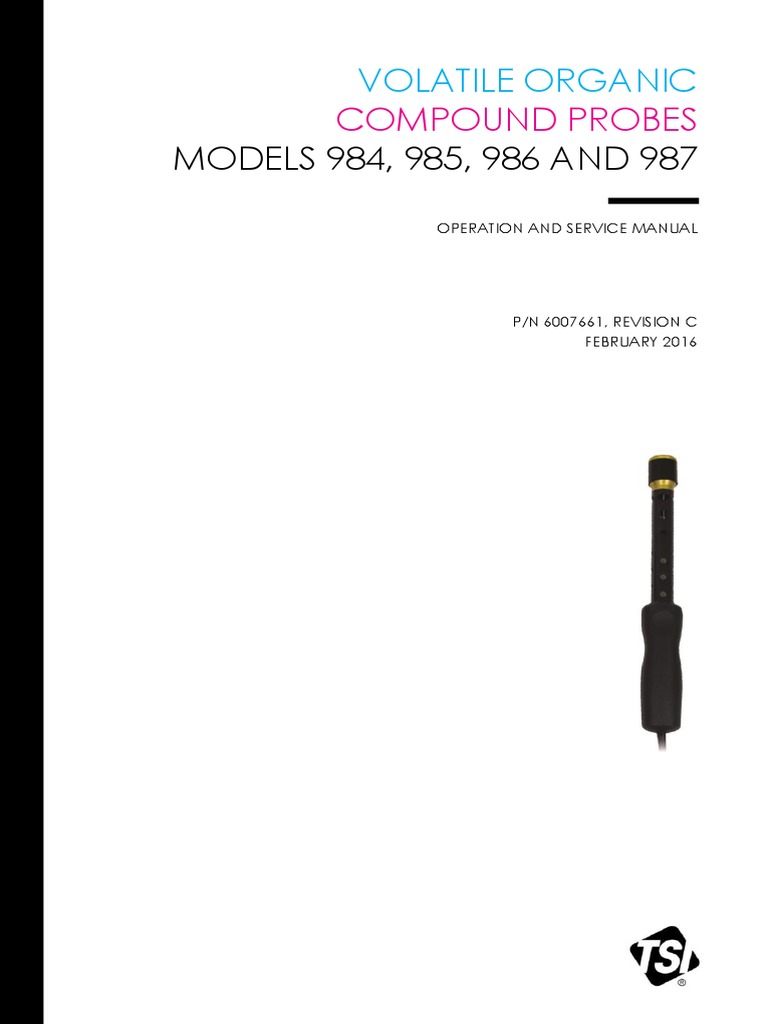 VOC Probe OpSvcMnl 6007661 Web PDF | PDF | Volatile Organic Compound ...