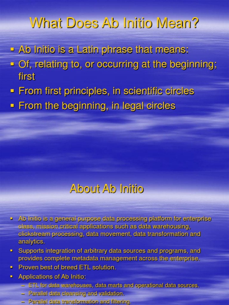 Ab Initio Training | PDF | Parameter (Computer Programming) | Parallel ...