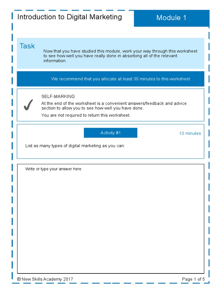 Introduction To Digital Marketing: We Recommend That You Allocate at ...
