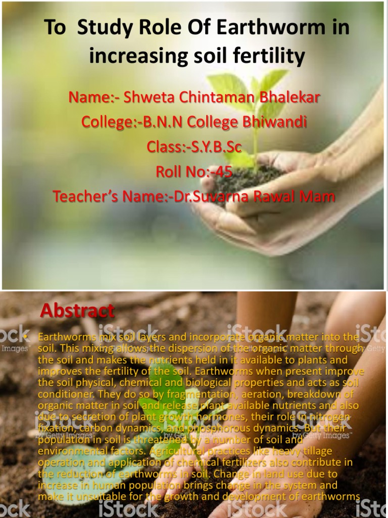 Earthworms' Impact on Soil Fertility | PDF | Organic Matter | Soil