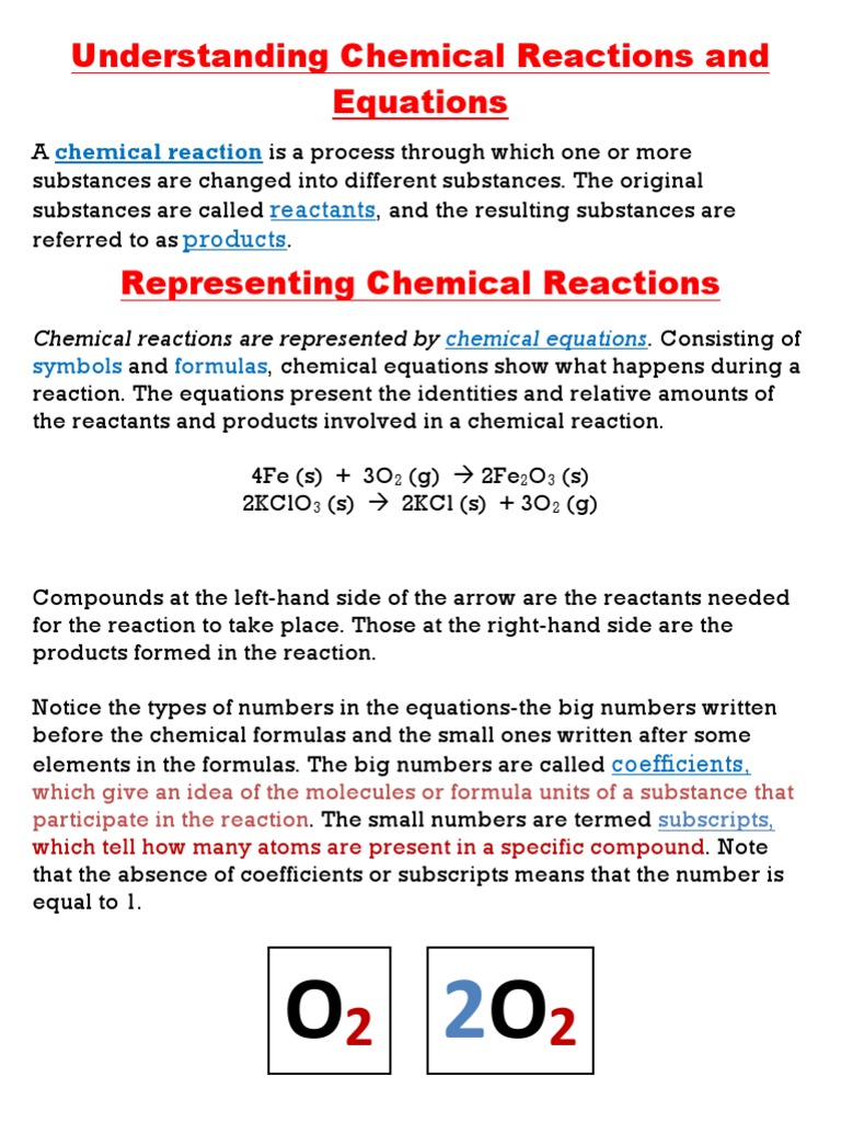 Understanding Chemical Reaction | PDF | Chemical Reactions | Chlorine