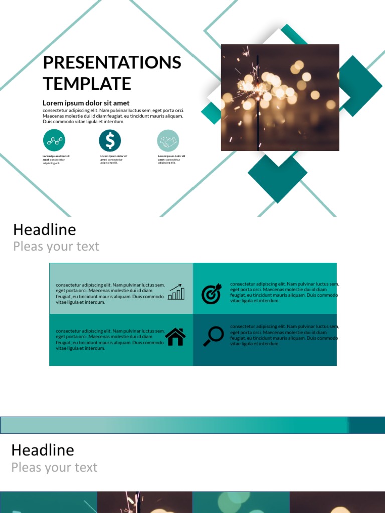 Presentations Template: Lorem Ipsum Dolor Sit Amet | PDF | Text