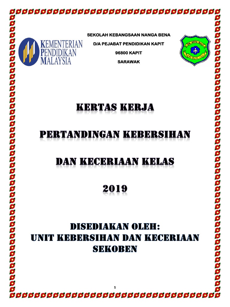 Kertas-Kerja-Pertandingan-Keceriaan-Kelas BENA 2019 | PDF