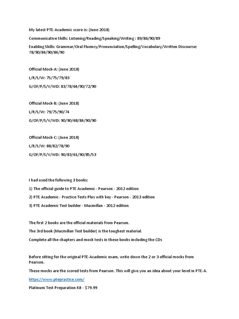 PTE Academic Preparation and Tips | PDF | Multiple Choice | Reading ...