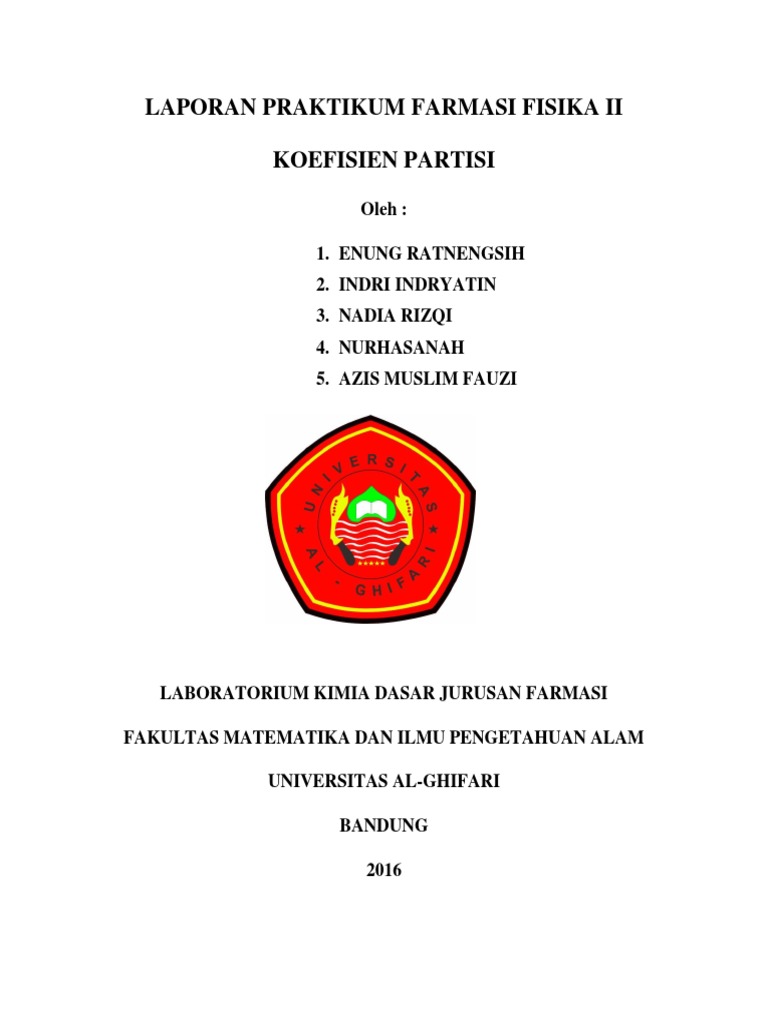 Laporan Praktikum Farmasi Fisika Ii | PDF
