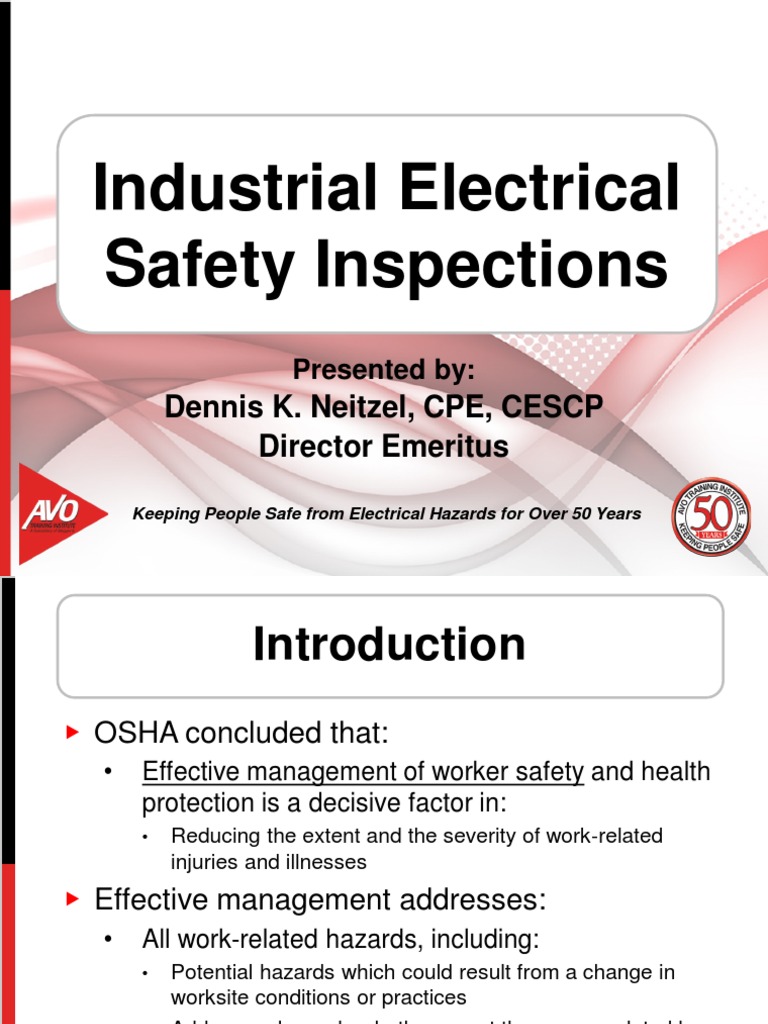 Electrical Safety Measures in Industries | PDF | Occupational Safety ...