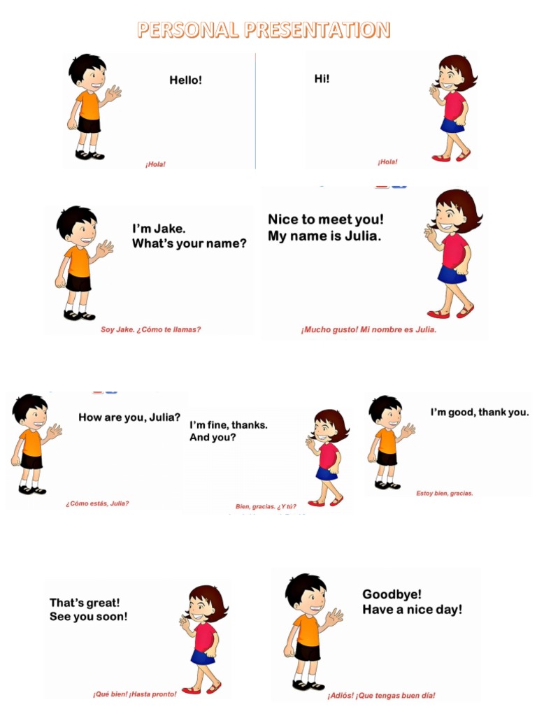 Presentacion Personal en Ingles | PDF