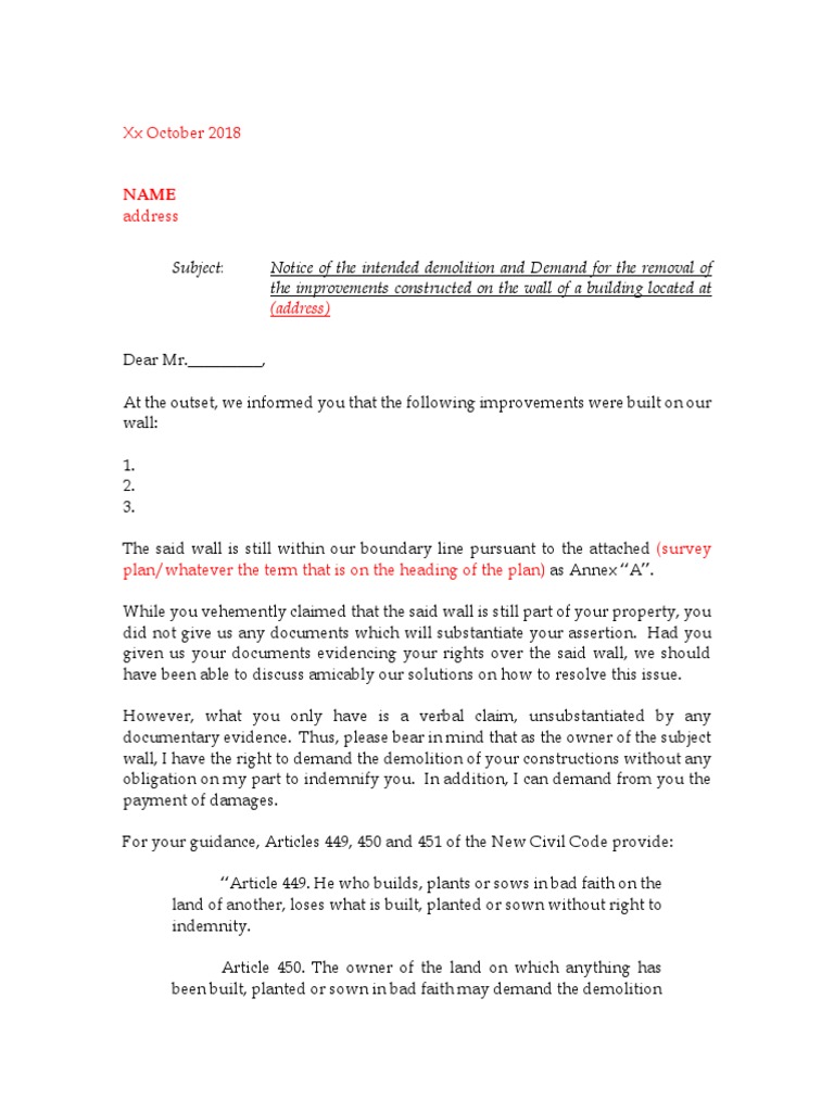 Demand Letter Builder in Bad Faith | PDF