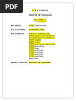 Company-Level Change of Responsibility Ceremony Script | PDF | Sergeant ...