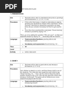 Orientation Lesson Plan | PDF | Educational Assessment | Lesson Plan