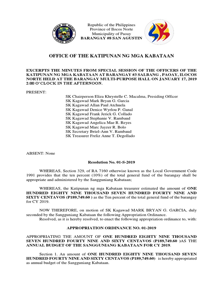 Office of The Katipunan NG Mga Kabataan | PDF | Philippines | Government