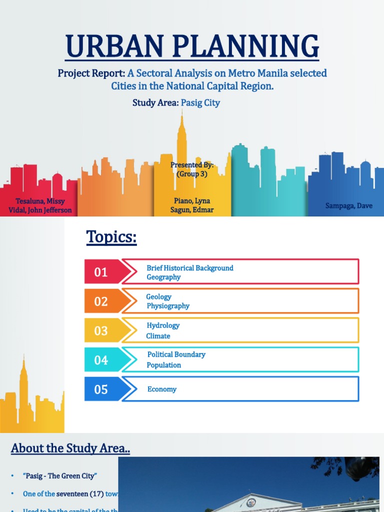 Urban Planning: Project Report | Metro Manila | Economies