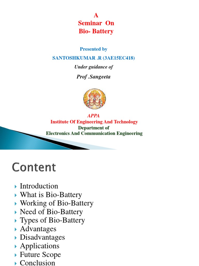 ECE Bio-Battery | PDF | Nature | Materials