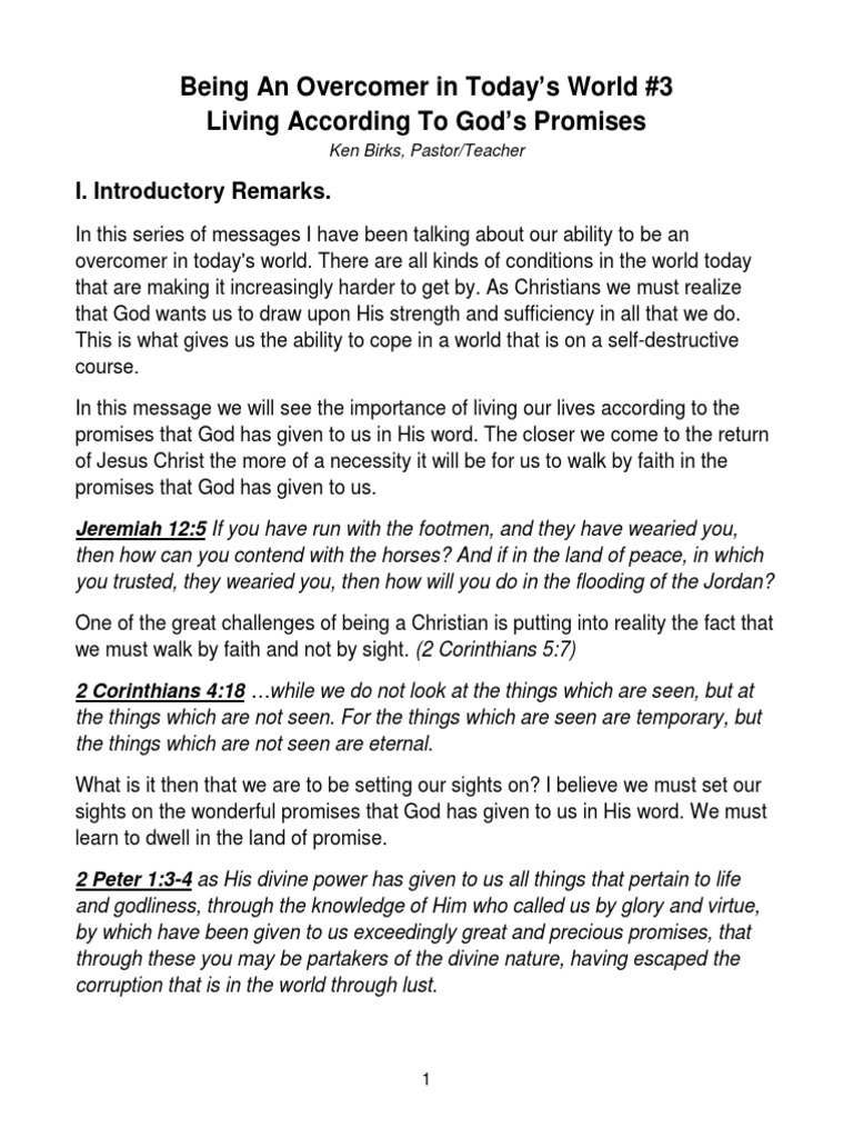Living Promises | PDF | Grace In Christianity | Divinity