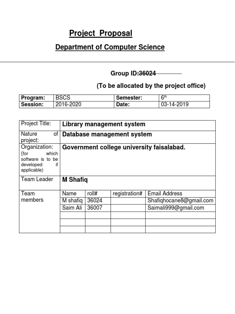 Library Management System Proposal | PDF | Art