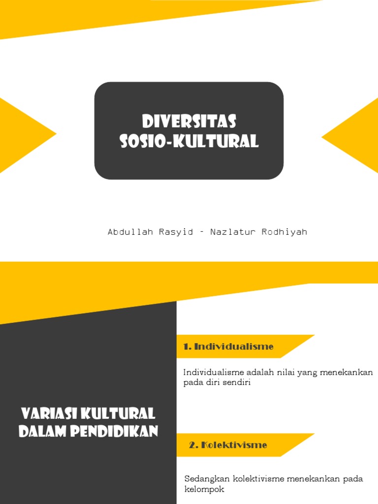 Diversitas Sosio-Kultural | PDF