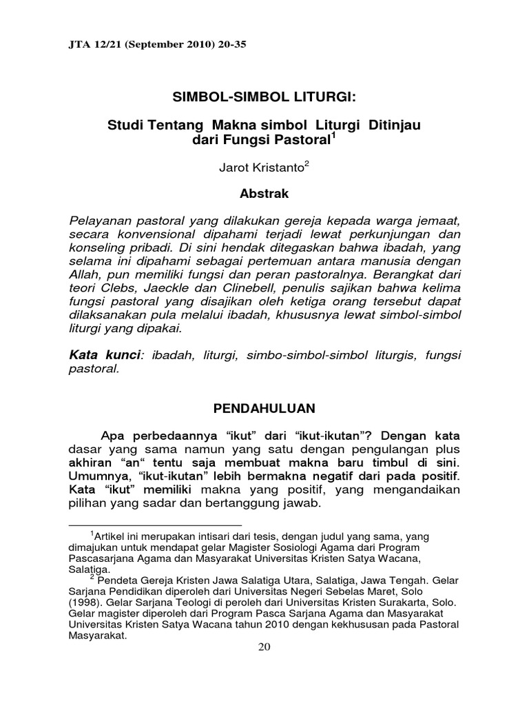 Simbol Simbol Liturgi | PDF