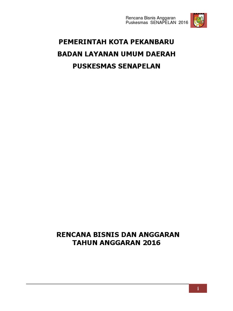 Lembaran Pengesahan Rba Blud | PDF
