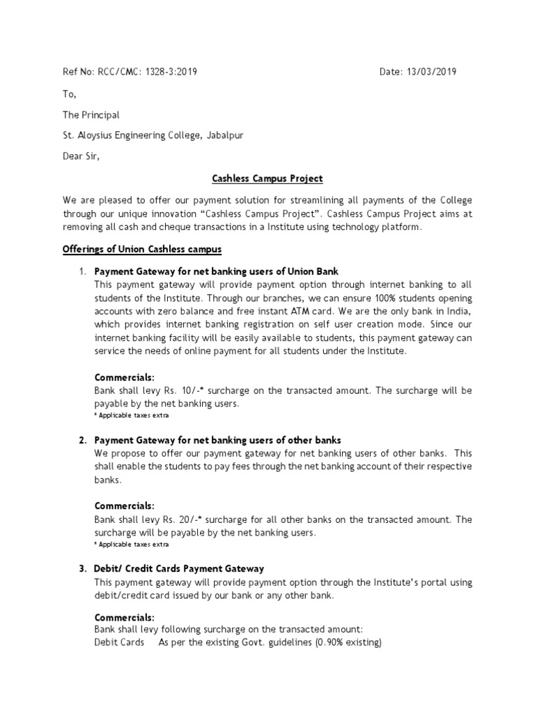 Cashless Campus Proposal | PDF | Payments | Online Banking