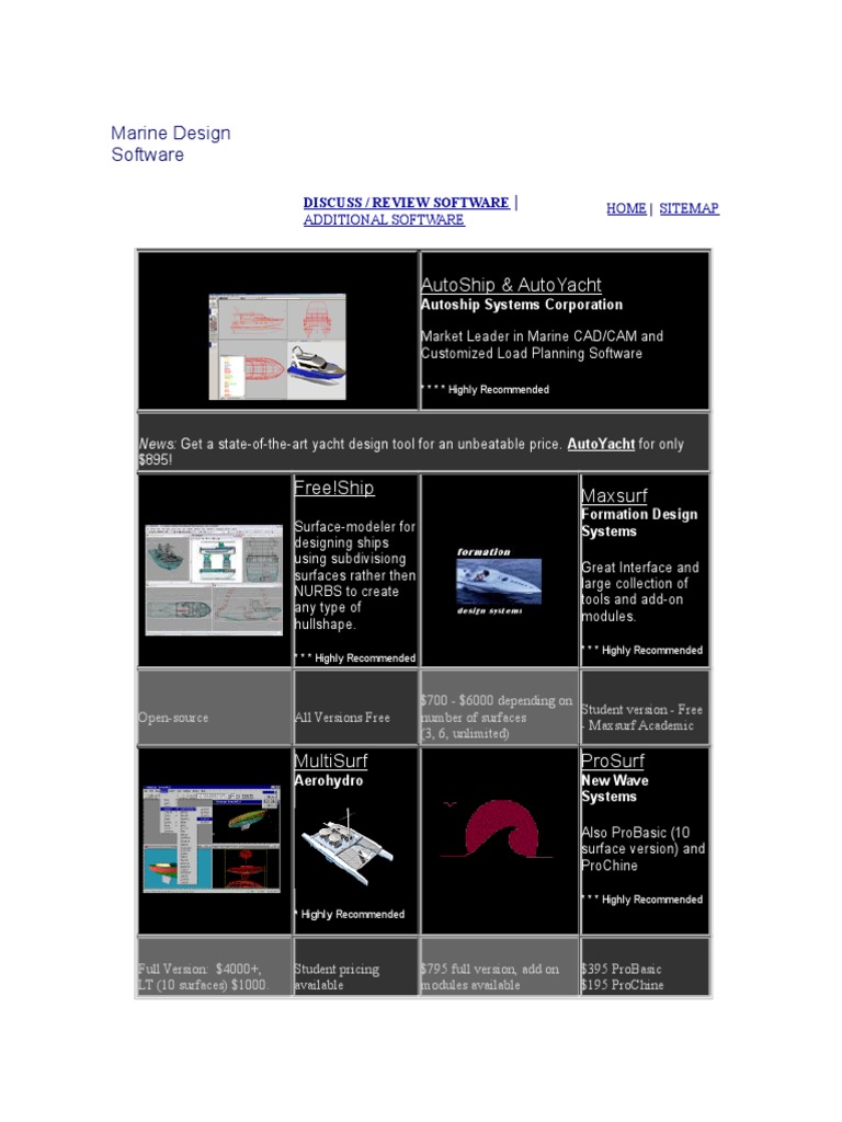 Marine Design Software | PDF | Hull (Watercraft) | Autodesk 3ds Max