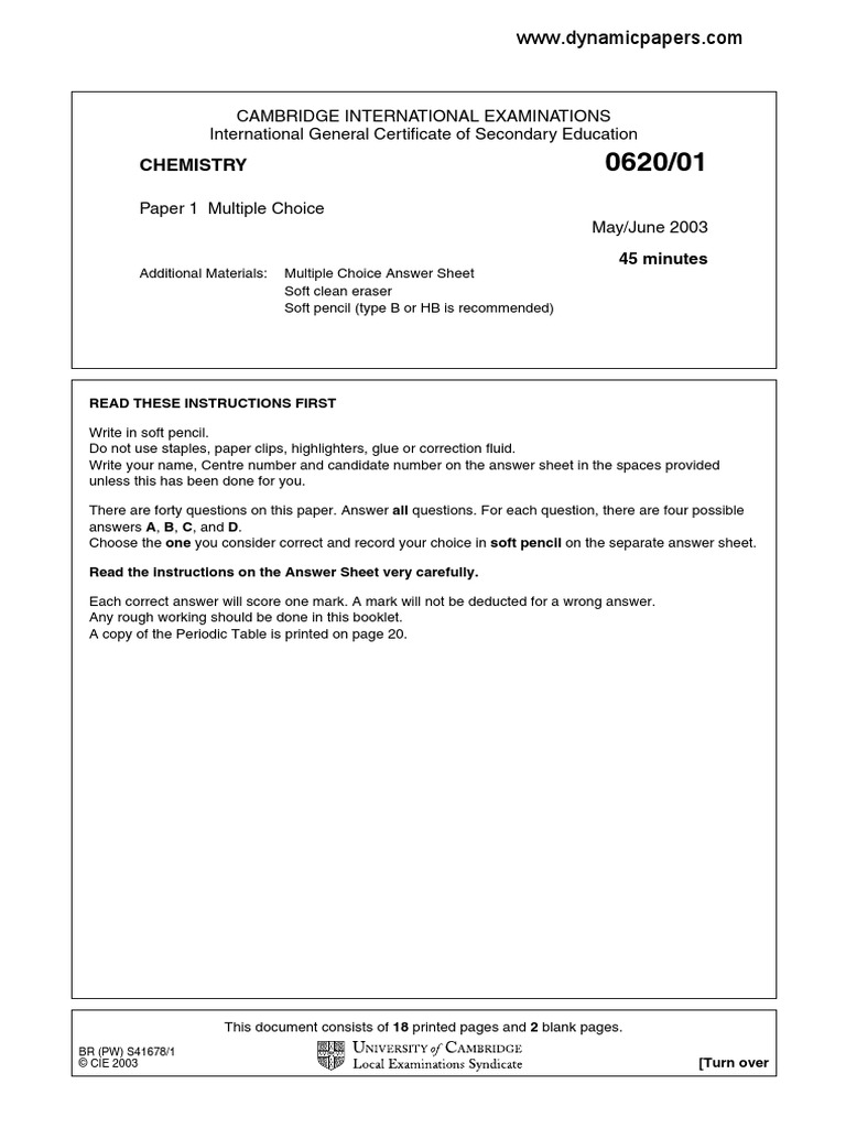 IGCSE Pass Paper | PDF | Hydrogen | Carbon