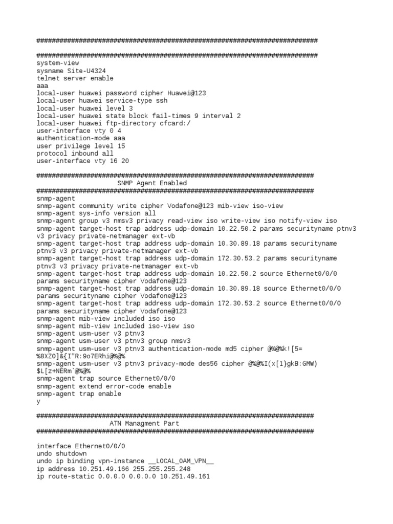 ATN Full Site Script U4324 | PDF | Network Architecture | Data Transmission