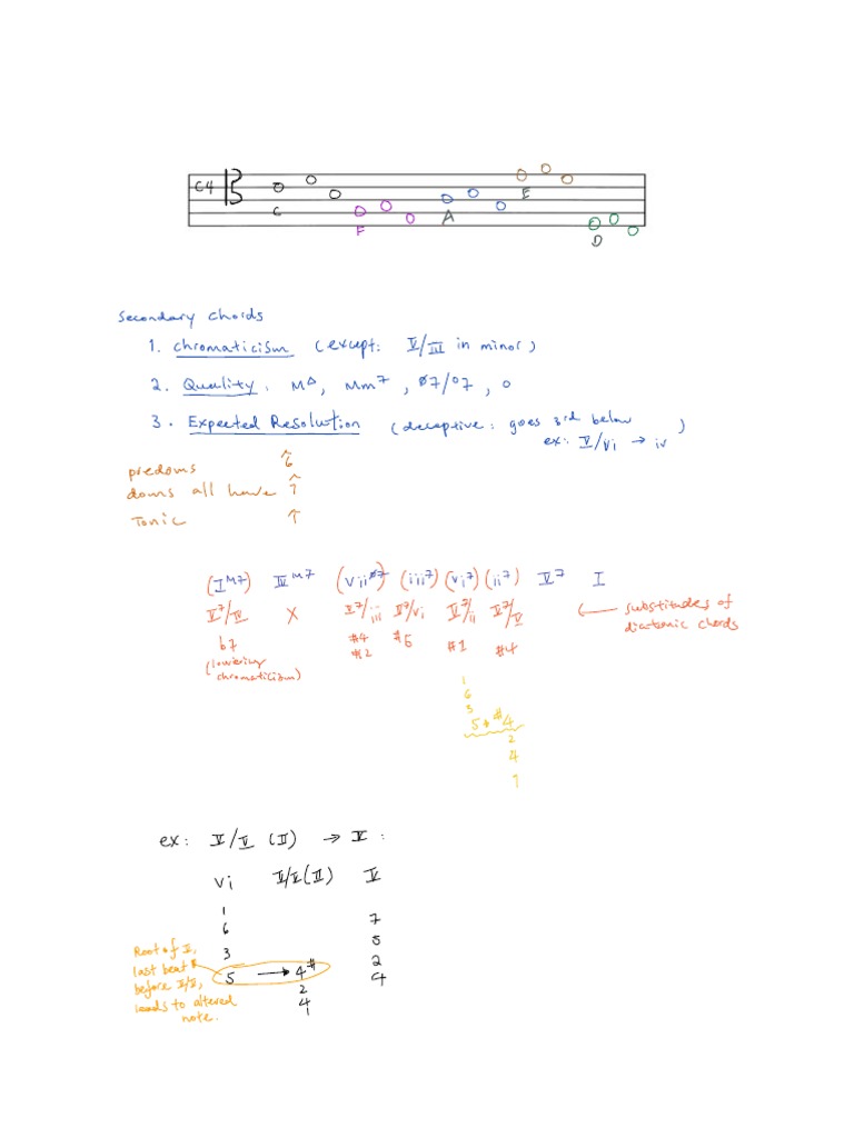 Tenor Clef, Secondary | PDF | Melody | Musical Scales