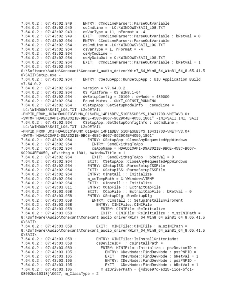 Saii Log | PDF | Computing Platforms | Microsoft Software